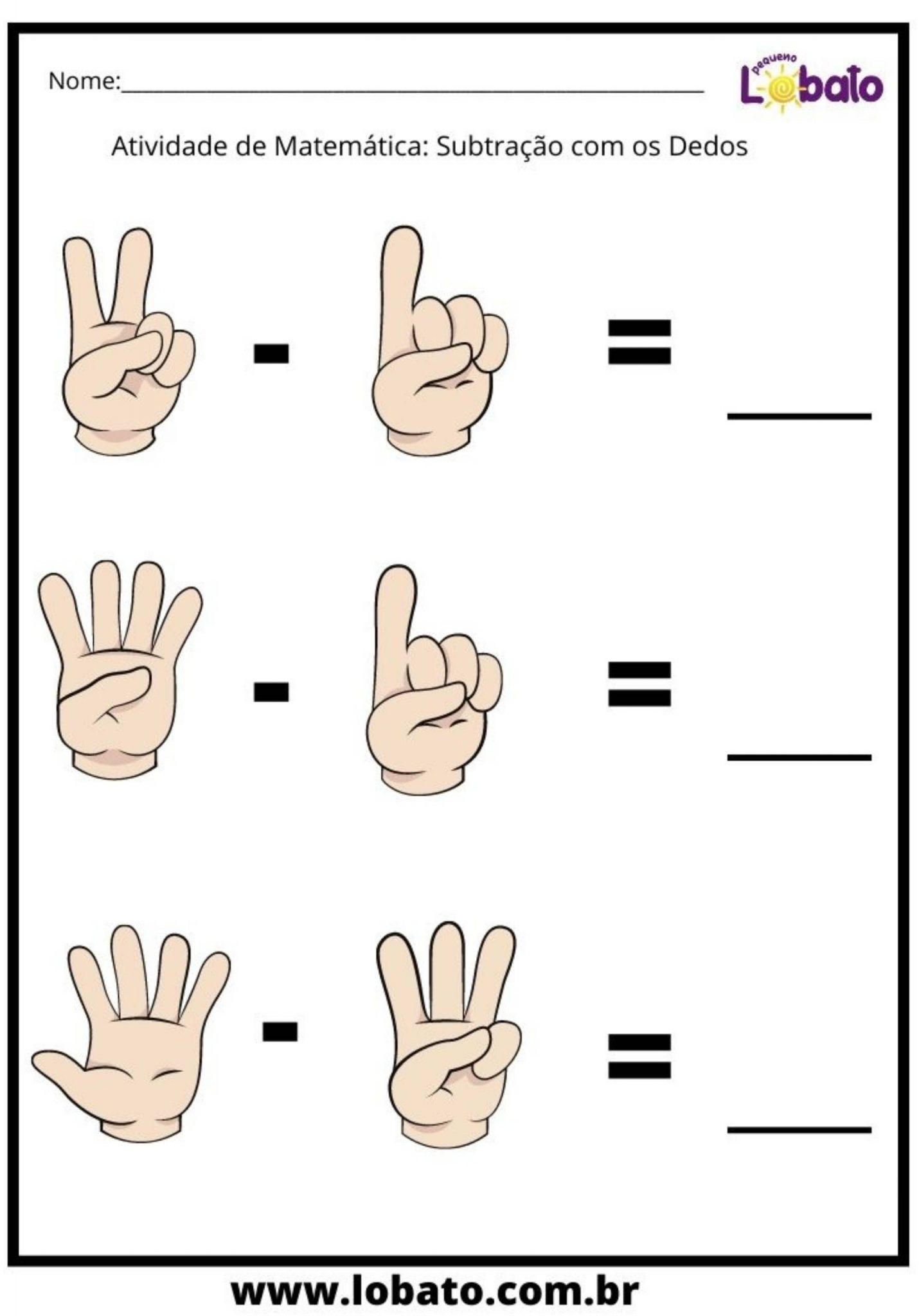 Atividades de Matemática para Educação Infantil