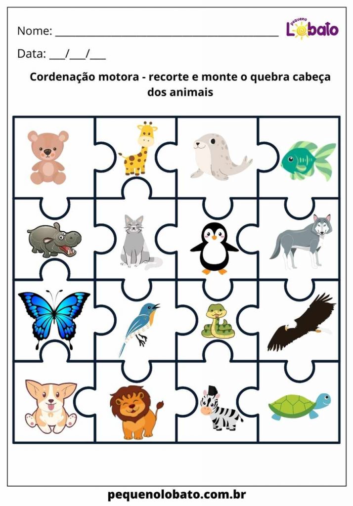Atividades de Coordenação Motora para Imprimir em 2023