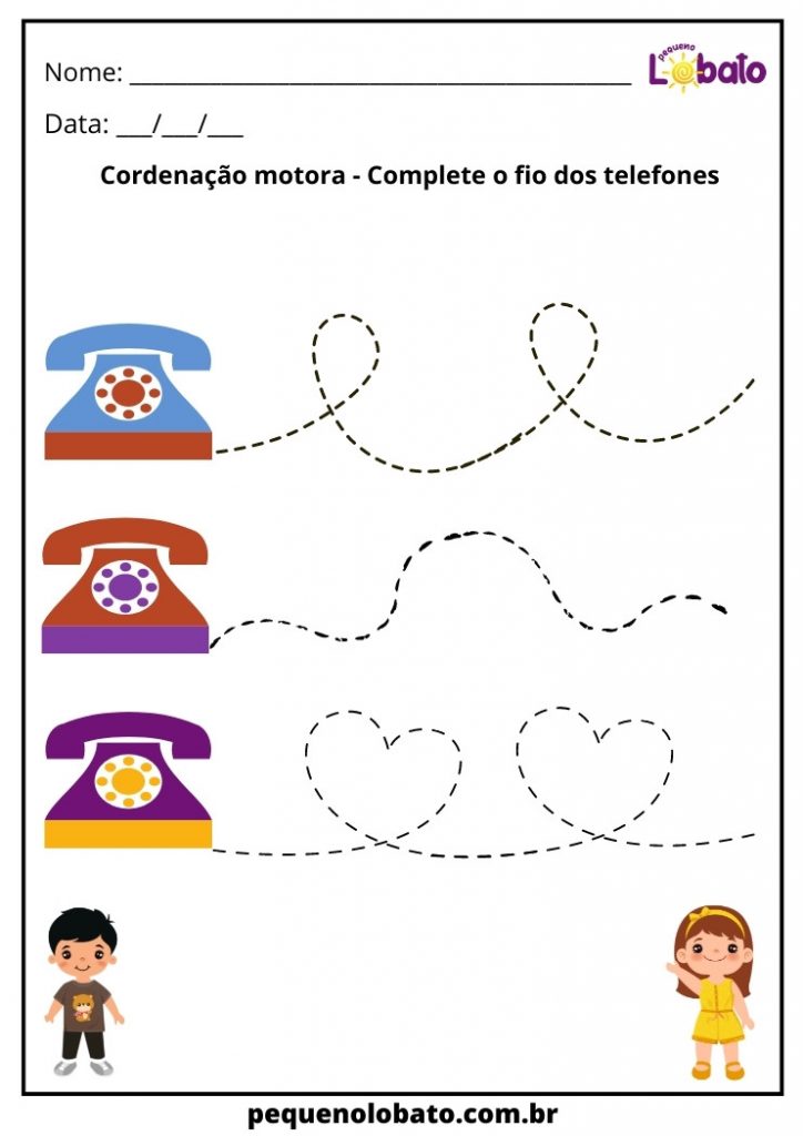 Atividades de Coordenação Motora para Imprimir em 2024