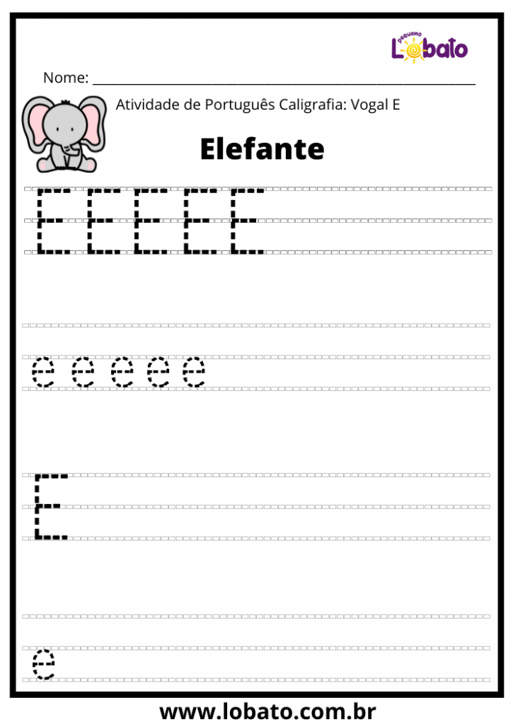 Atividades de Alfabetização Vogais para Imprimir Educação Infantil