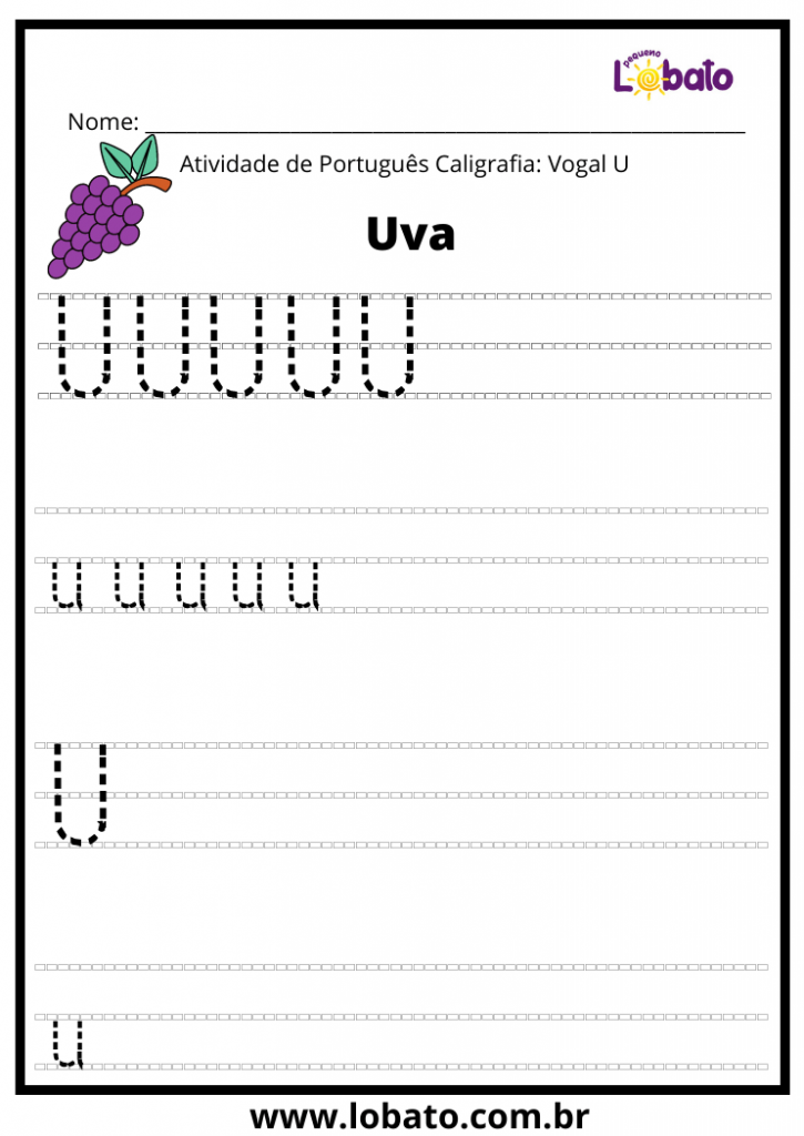 Atividades de Alfabetização Vogais para Imprimir Educação Infantil