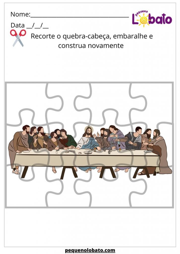 15 Atividades Bíblicas Infantis Sobre a Páscoa para Imprimir