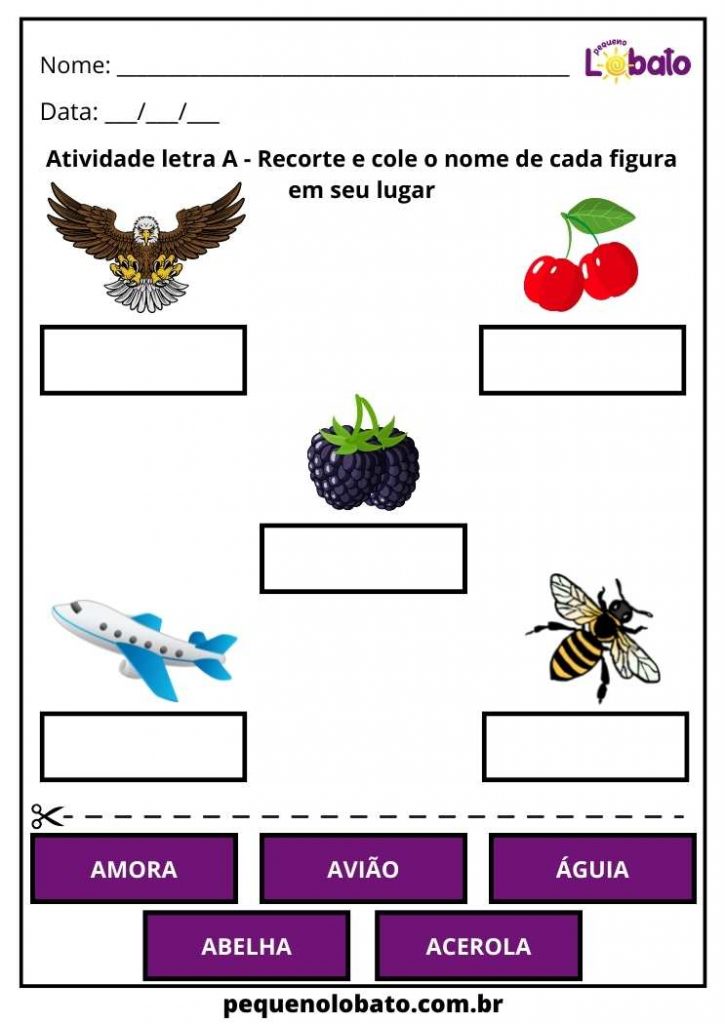 10 Atividades com a Letra A para Imprimir em 2025
