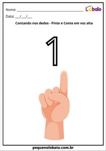 10 Atividades com o Número 1 Prontas para Imprimir