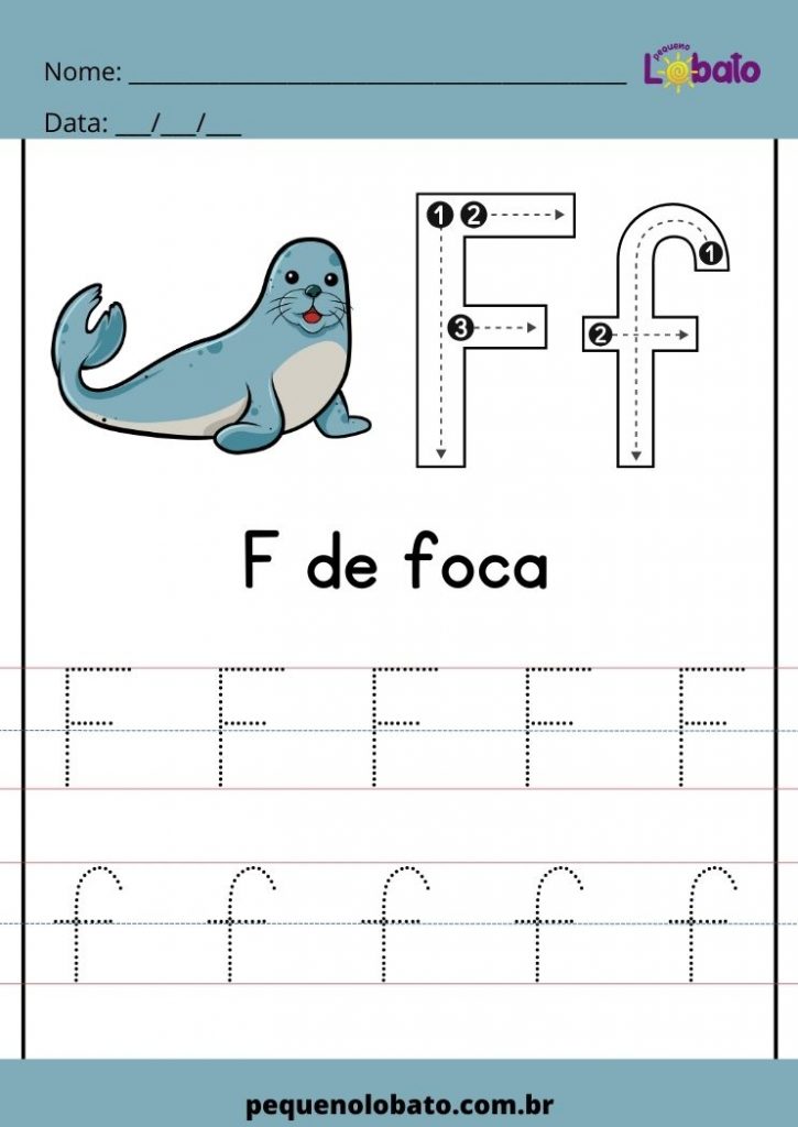 Atividades com a Letra F Maiúsculo em 2025