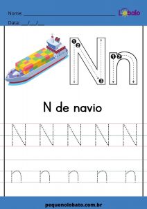 Atividades com a Letra N Maiúsculo Prontas para Imprimir