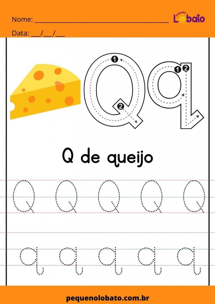 Atividades com a Letra Q Maiúsculo prontas para Imprimir