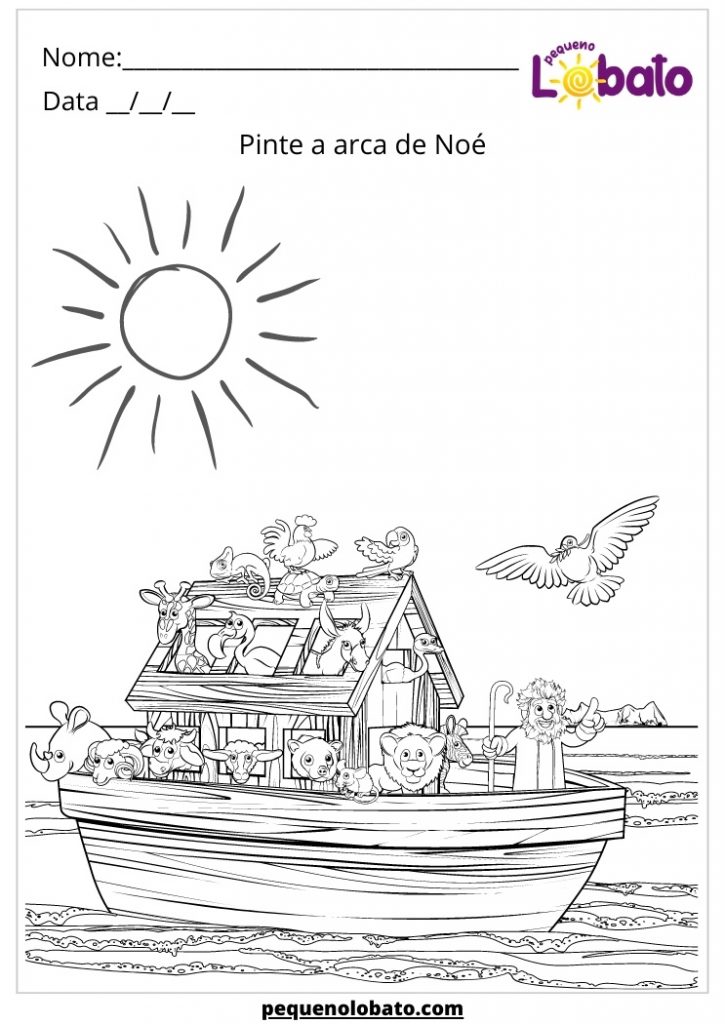 Atividades Bíblicas Sobre a Arca de Noé prontas para Imprimir
