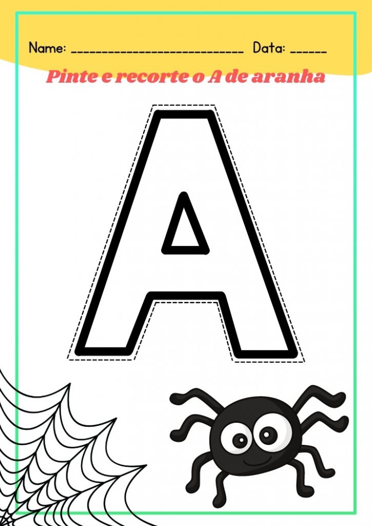 5 Atividades de Animais com a Letra A para imprimir