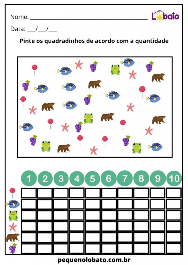 21 Atividades de Quantidade para Educação Infantil para Imprimir
