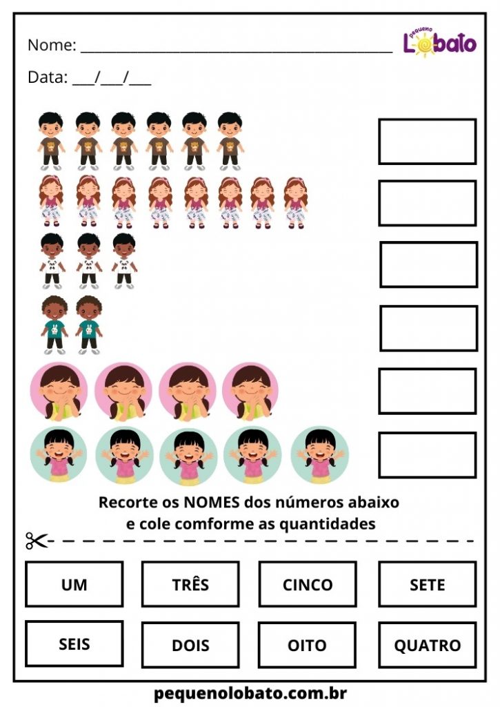 21 Atividades de Quantidade para Educação Infantil para Imprimir