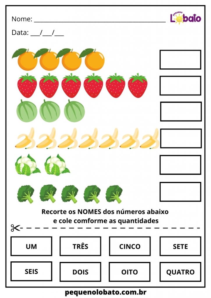 21 Atividades de Quantidade para Educação Infantil para Imprimir