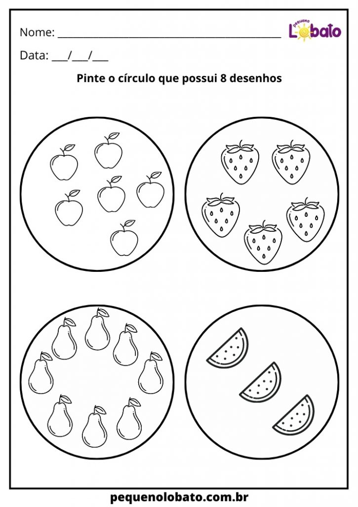 21 Atividades de Quantidade para Educação Infantil para Imprimir
