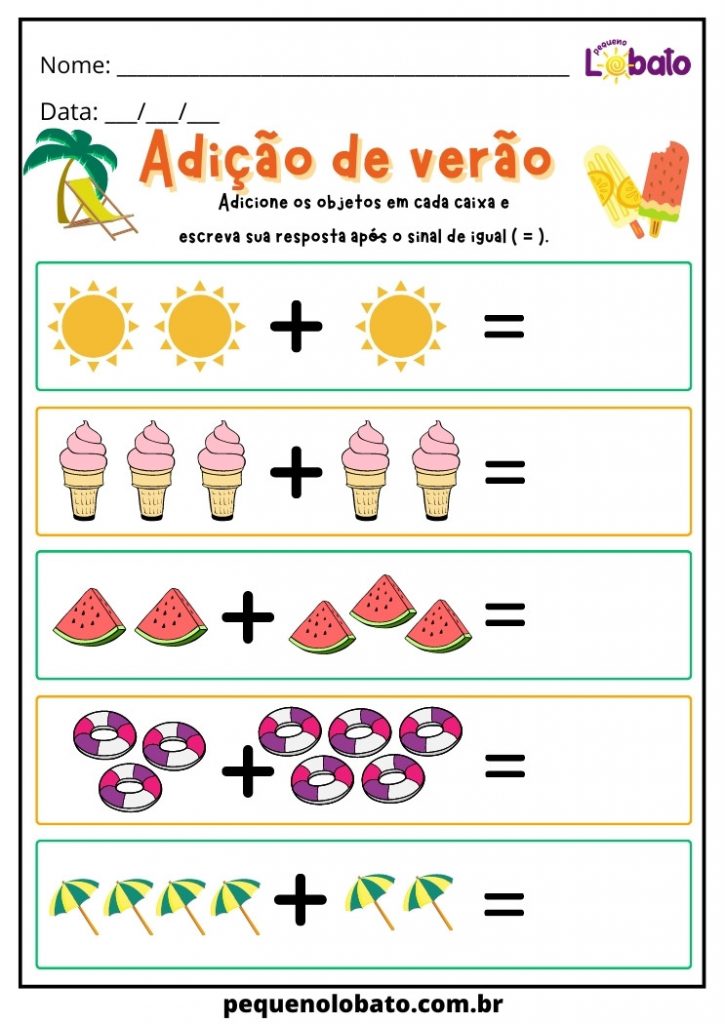 Atividades de Matemática para Alunos com Síndrome de Down para imprimir