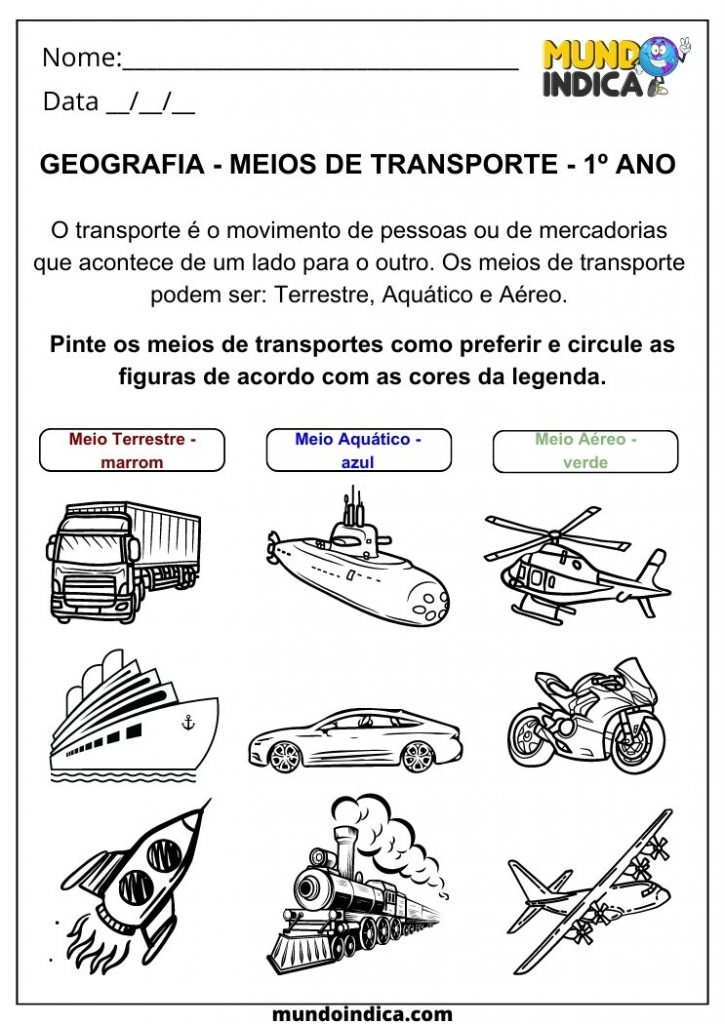 20 Atividades de Geografia para 1 ano Ensino Fundamental