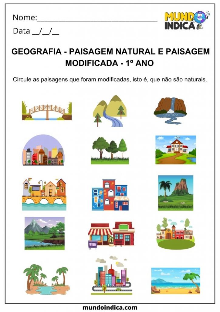 20 Atividades de Geografia para 1 ano Ensino Fundamental