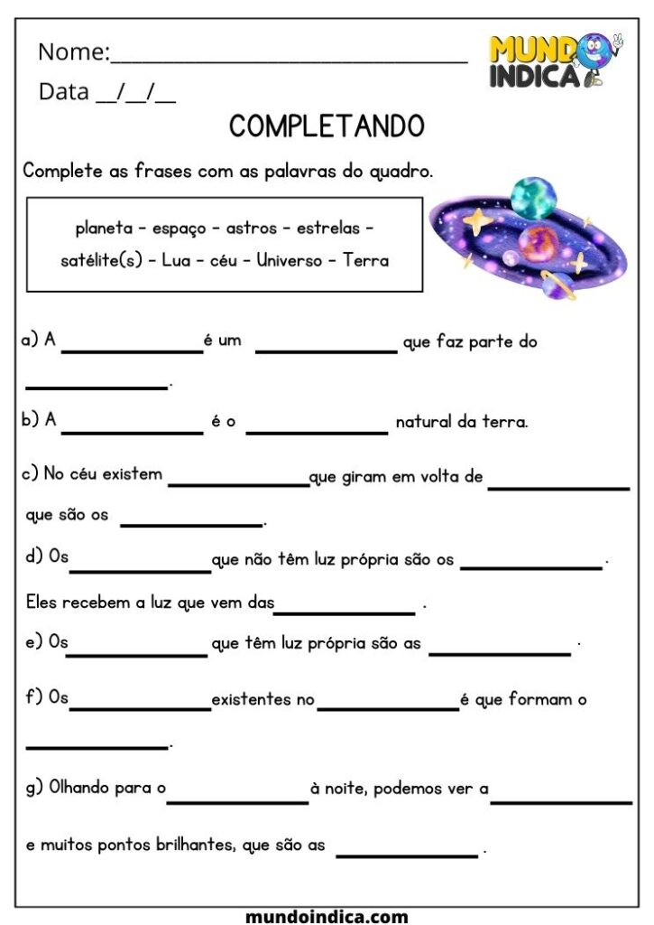 20 Atividades de Ciências 5 Ano Fundamental Para Imprimir