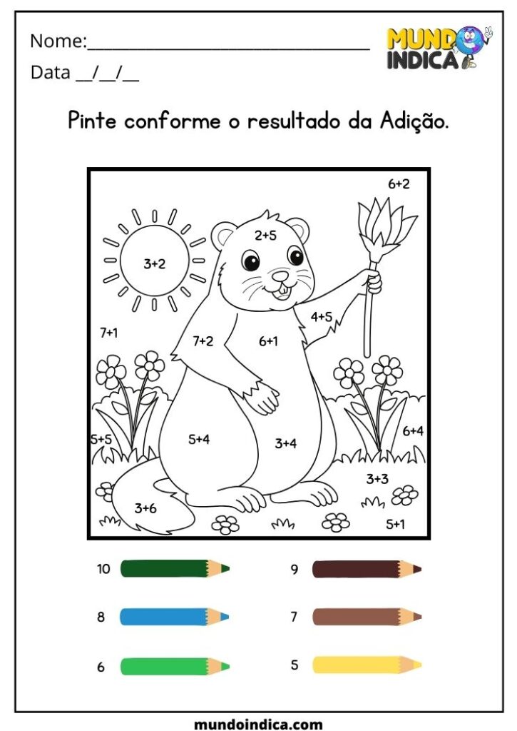 15 Atividades de Adição para Imprimir