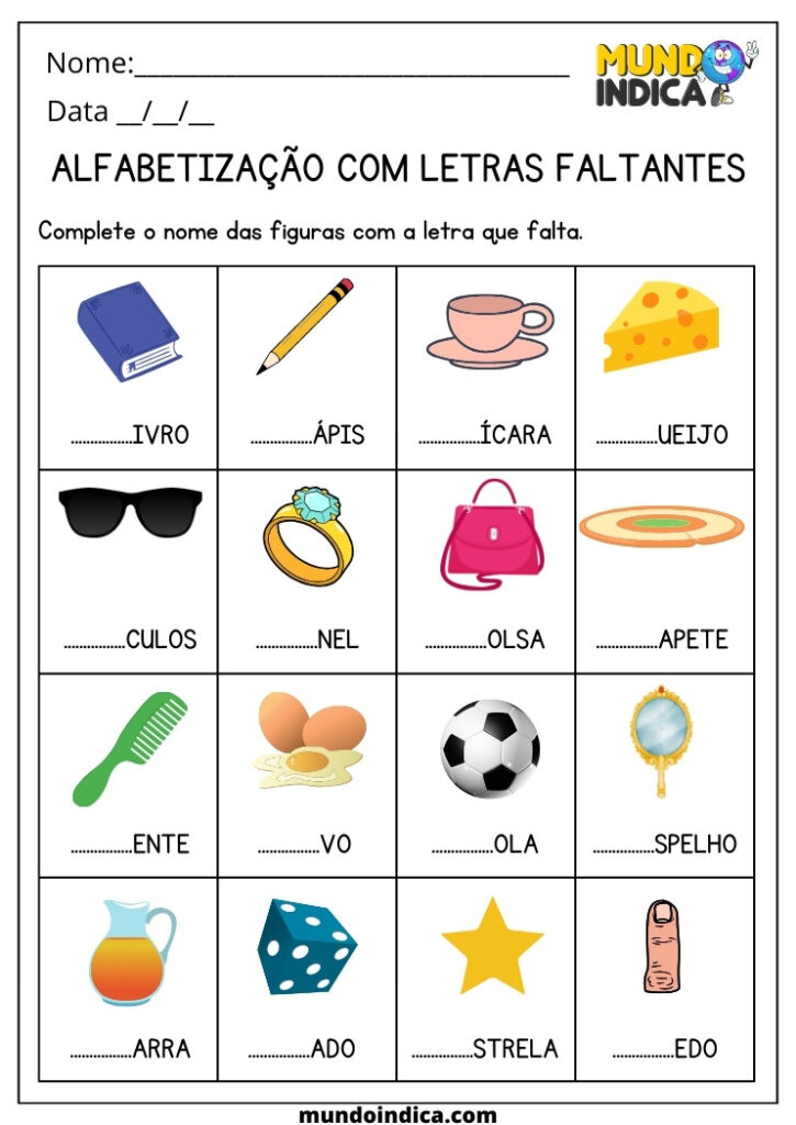 20 Atividades de Alfabetização 3º Ano Prontas Para Imprimir