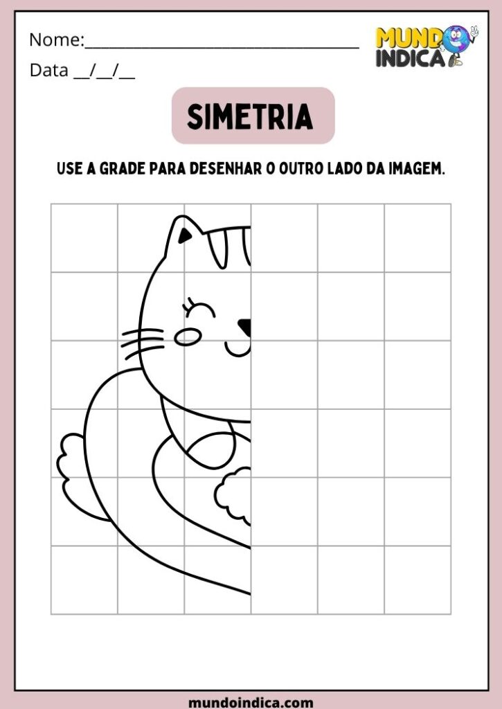 15 Atividades de Simetria para Alunos com TDAH para Imprimir