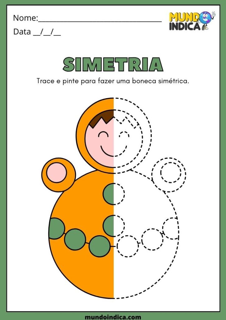 15 Atividades de Simetria para Alunos com TDAH para Imprimir