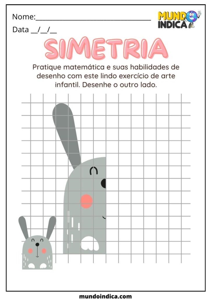 15 Atividades de Simetria para Alunos com TDAH para Imprimir