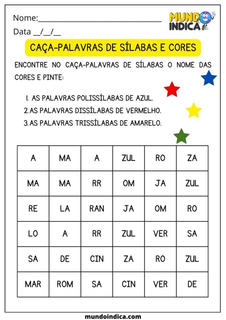 15 Atividades de Caça-Palavras para 1º, 2º e 3º ano