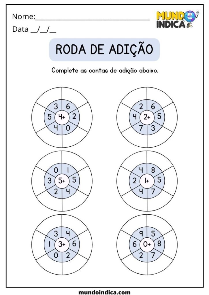15 Atividades de Adição para Imprimir