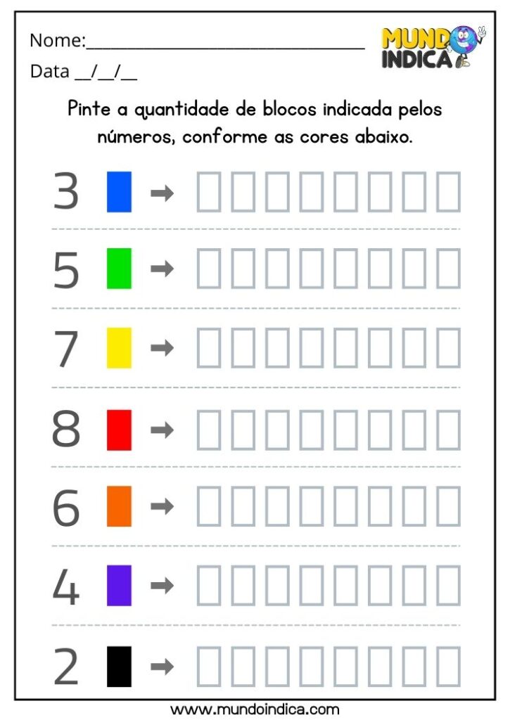 20 Atividades com Cores na Educação Infantil para Imprimir