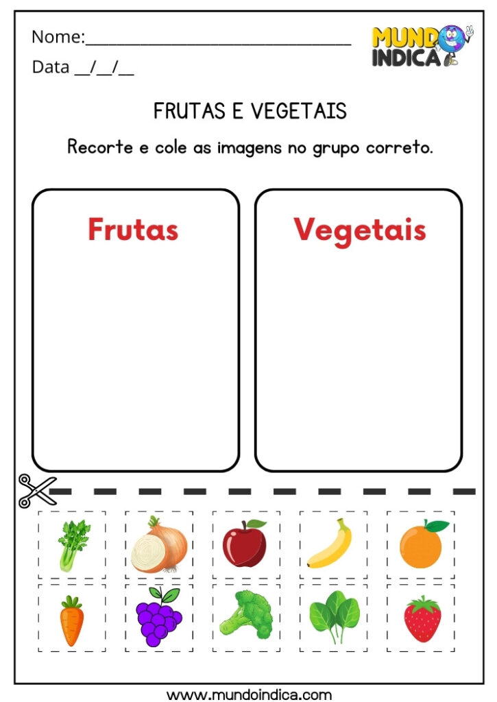 15 Atividades de Alimentação Saudável para Autismo para Imprimir