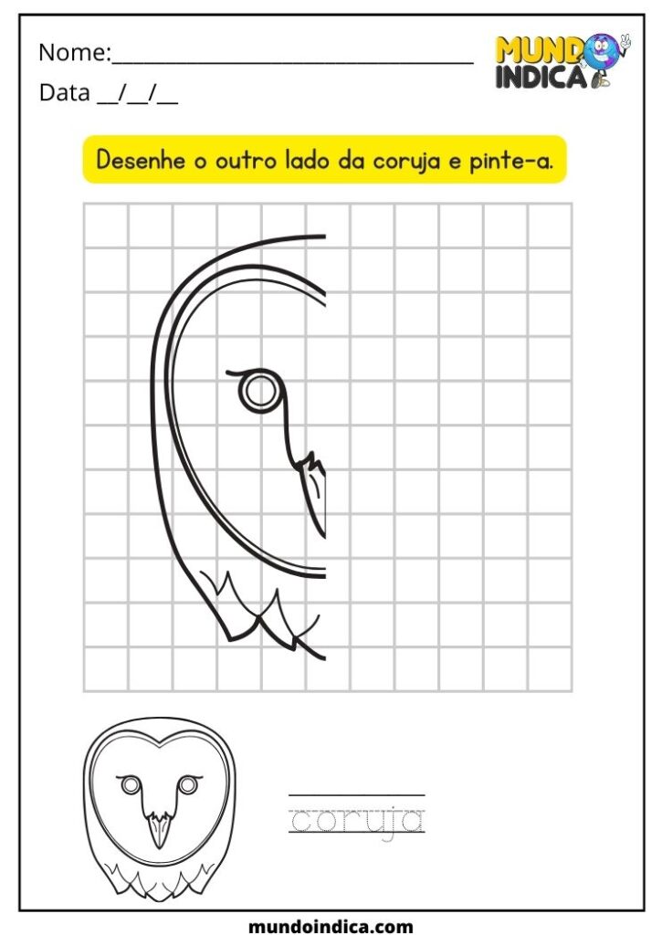 15 Atividades de Simetria para Alunos com Dislexia para Imprimir