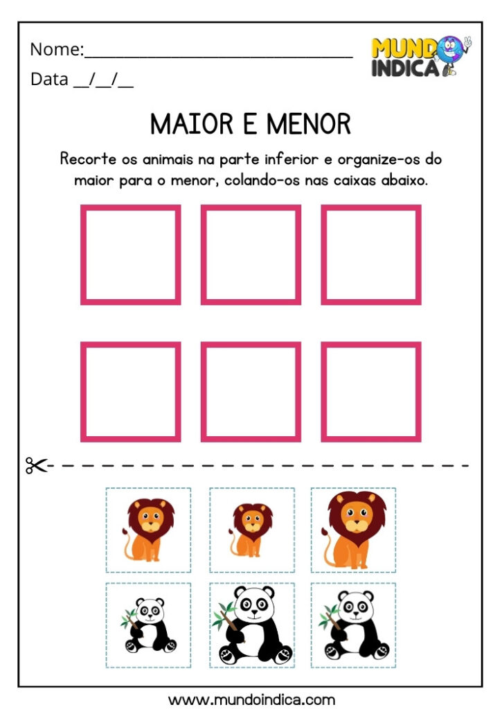 15 Atividades sobre Animais para Autista para Imprimir