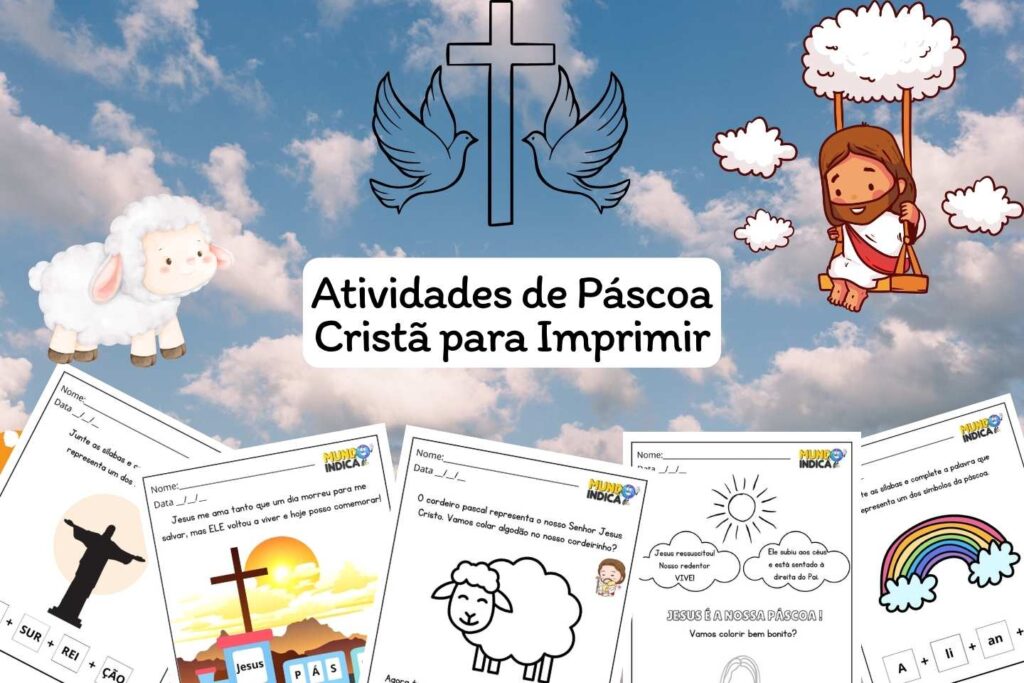 15 Atividades de Páscoa Cristã para Imprimir