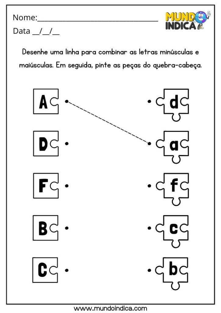 15 Atividades com Alfabeto para Autismo para Imprimir
