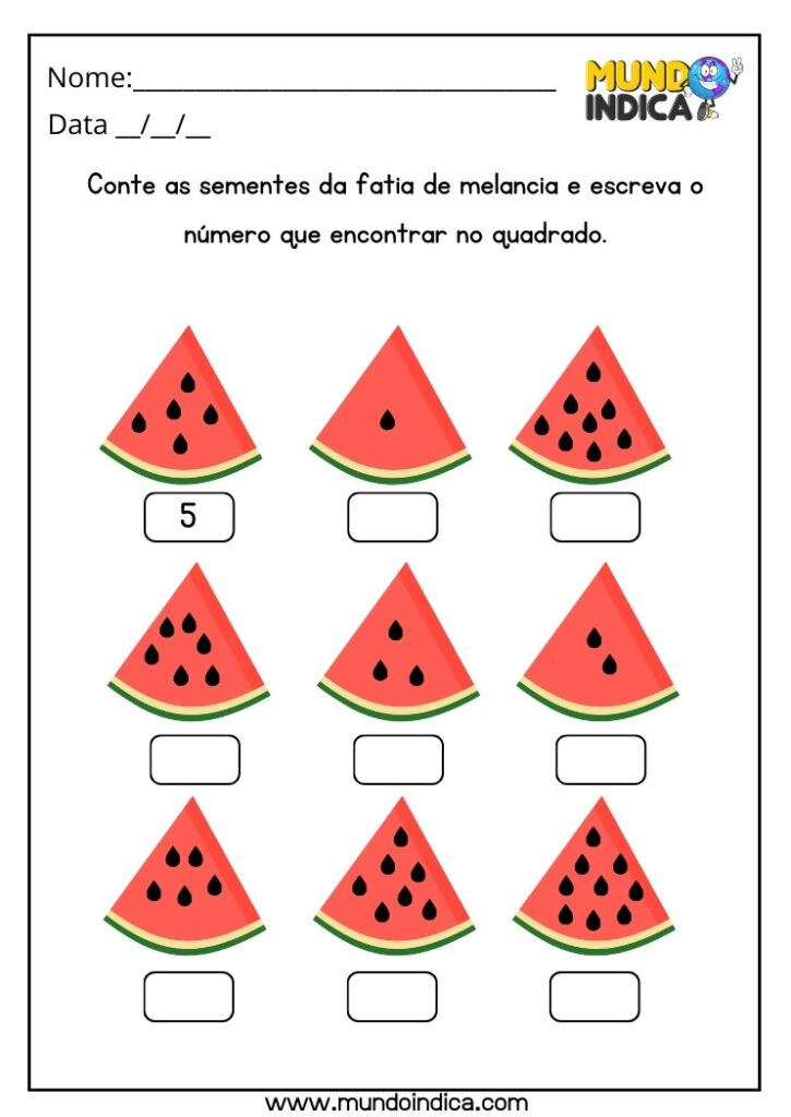 15 Atividades de Contagem: Números e Quantidades para Educação Infantil
