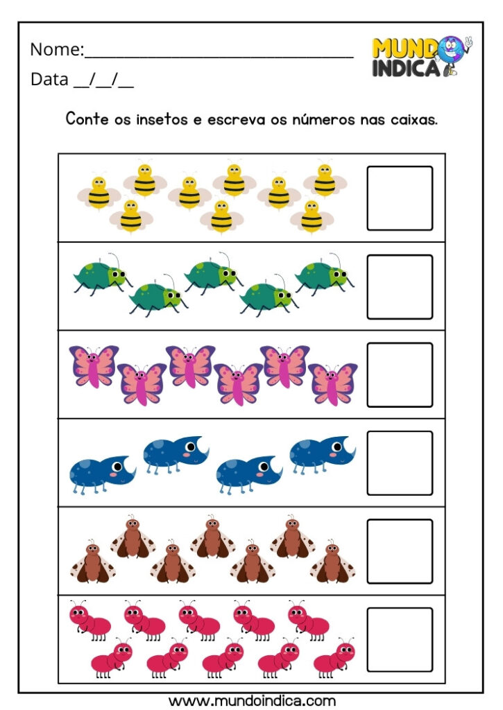 15 Atividades de Contagem: Números e Quantidades para Educação Infantil