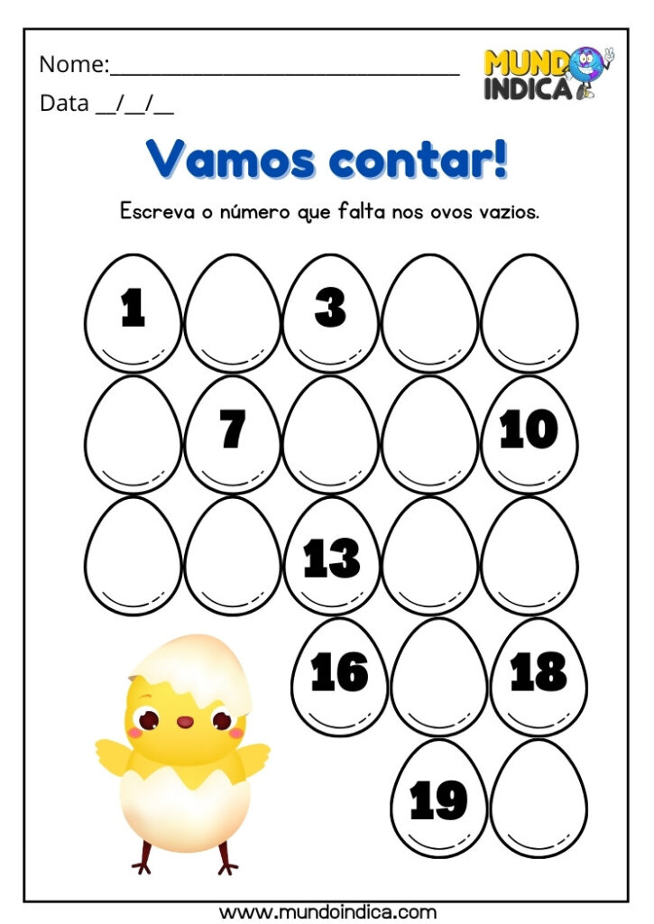 15 Atividades de Contagem: Números e Quantidades para Educação Infantil