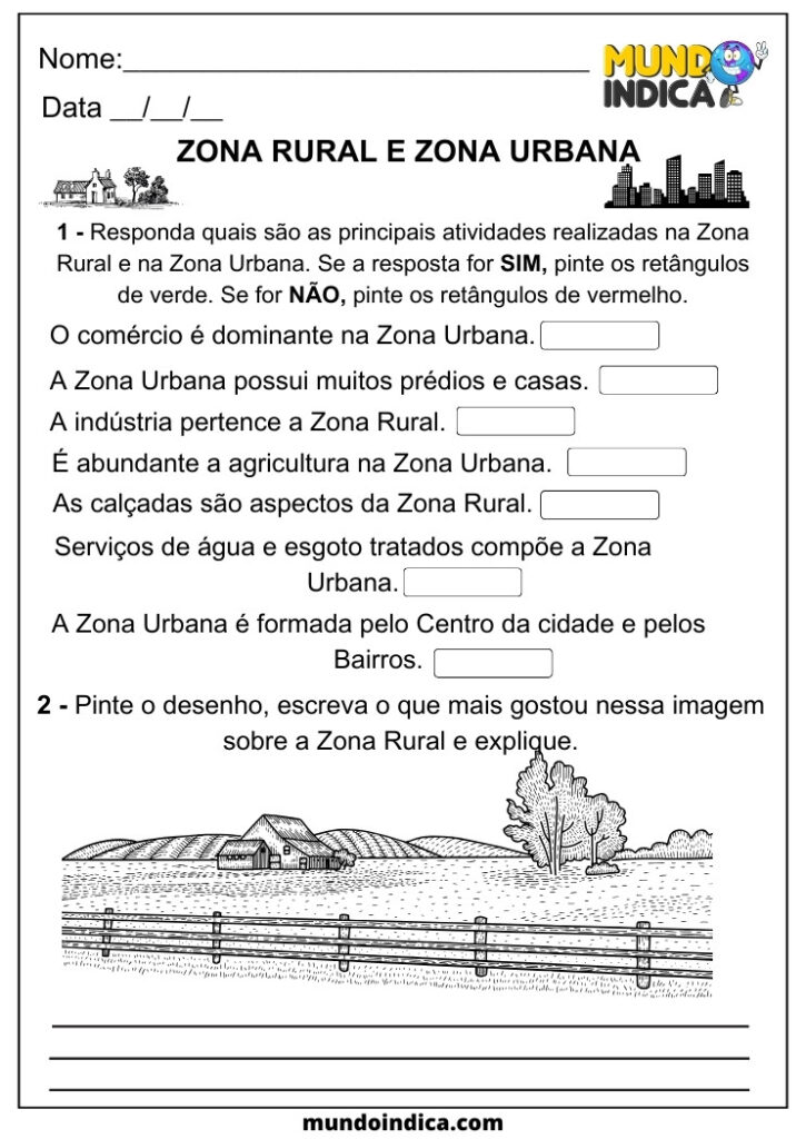 20 Atividades de Geografia para o 3 ano do Ensino Fundamental