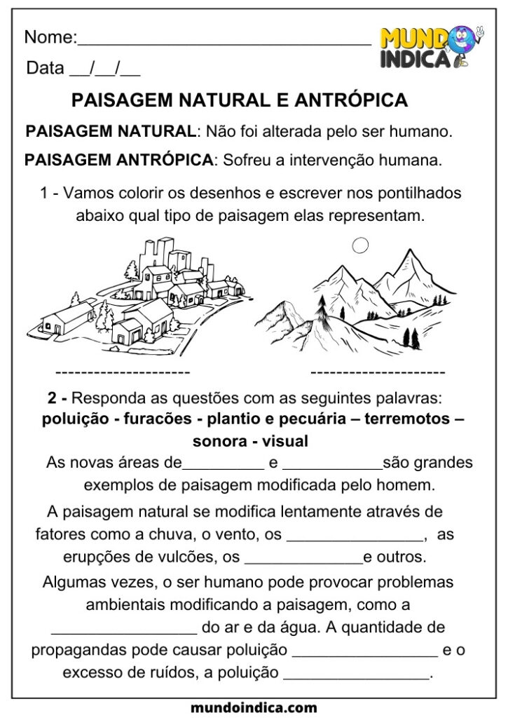 20 Atividades de Geografia para o 3 ano do Ensino Fundamental