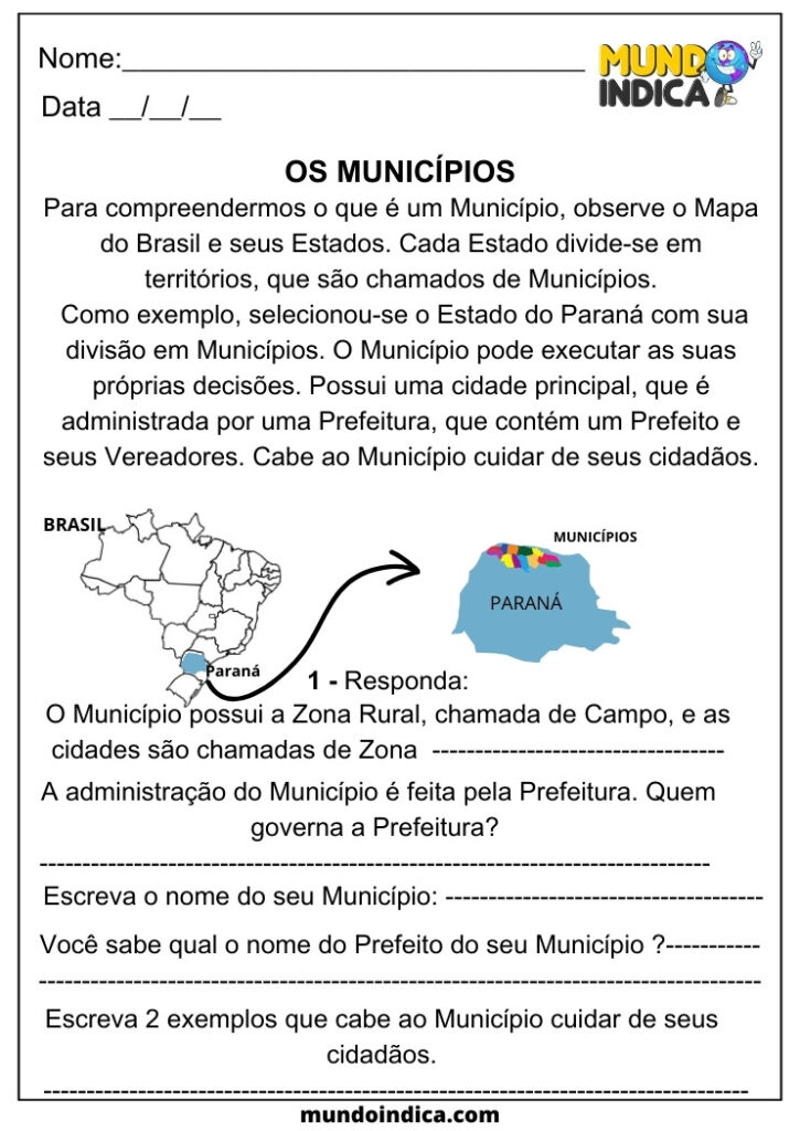 20 Atividades de Geografia para o 3 ano do Ensino Fundamental 20 Atividades de Geografia para o 3 ano do Ensino Fundamental