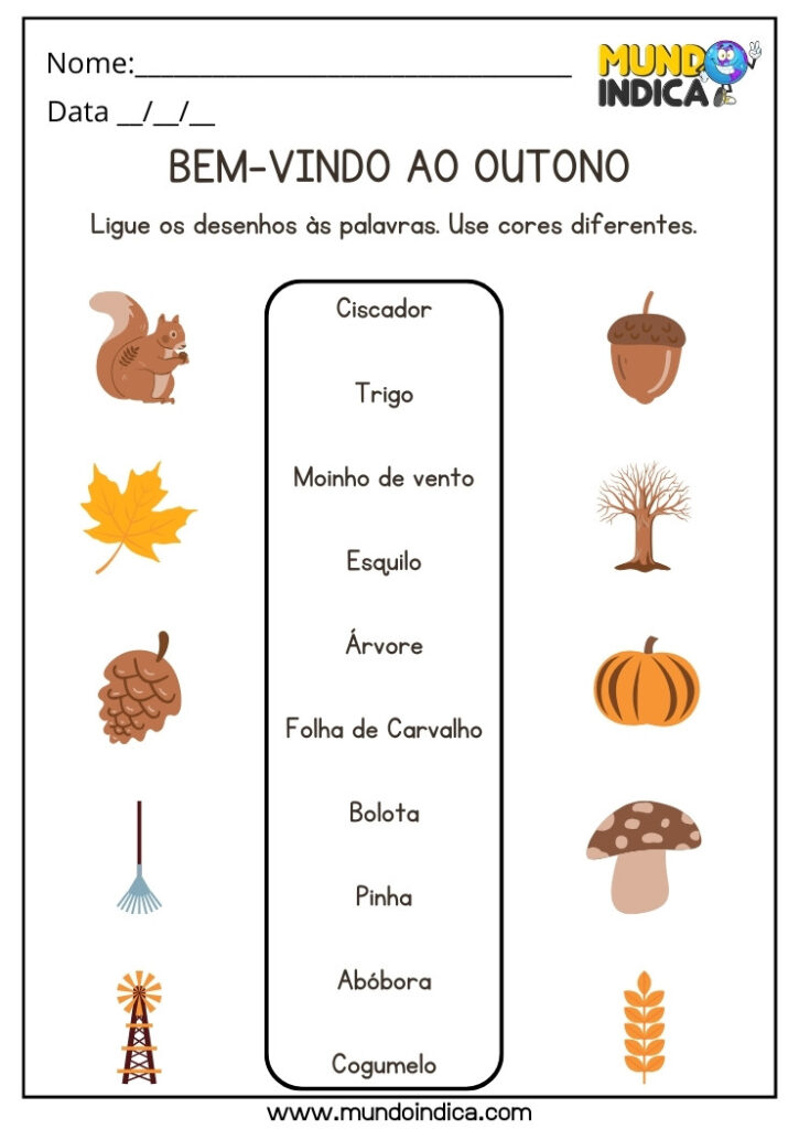 15 Atividades de Outono para Educação Infantil para Imprimir
