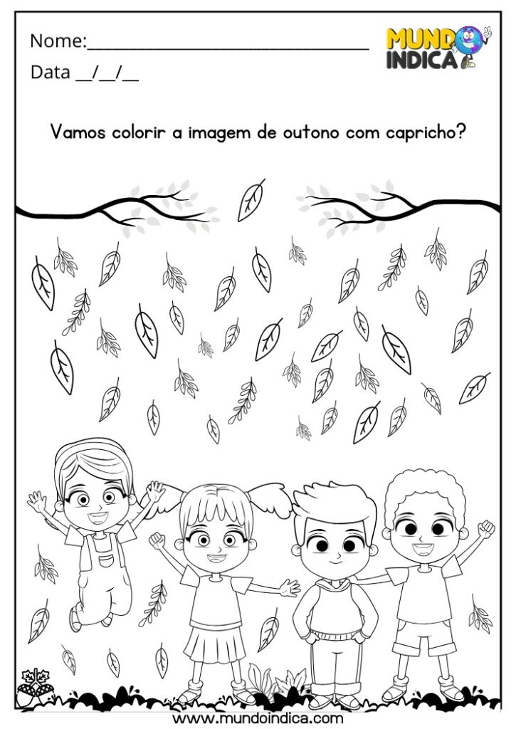 15 Atividades de Outono para Educação Infantil para Imprimir