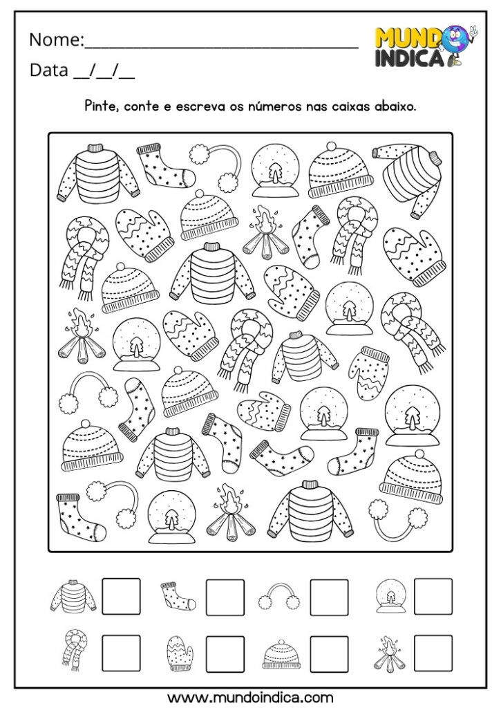 15 Atividades de Inverno para Educação Infantil para Imprimir