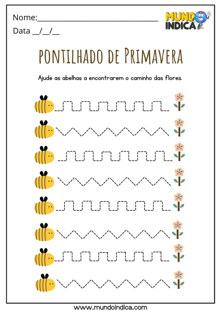 15 Atividades de Primavera para Educação Infantil para Imprimir