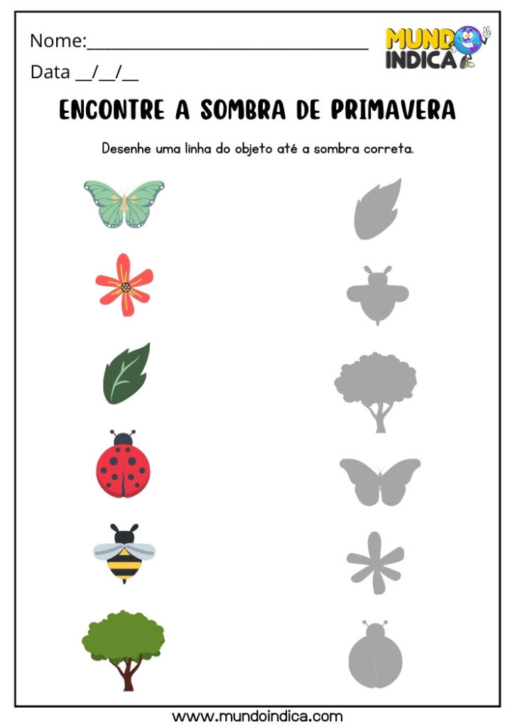 15 Atividades de Primavera para Educação Infantil para Imprimir