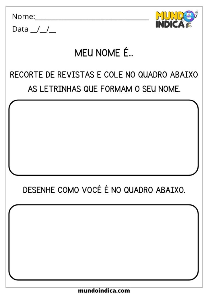 10 Atividades Para Trabalhar O Nome Na Educação Infantil
