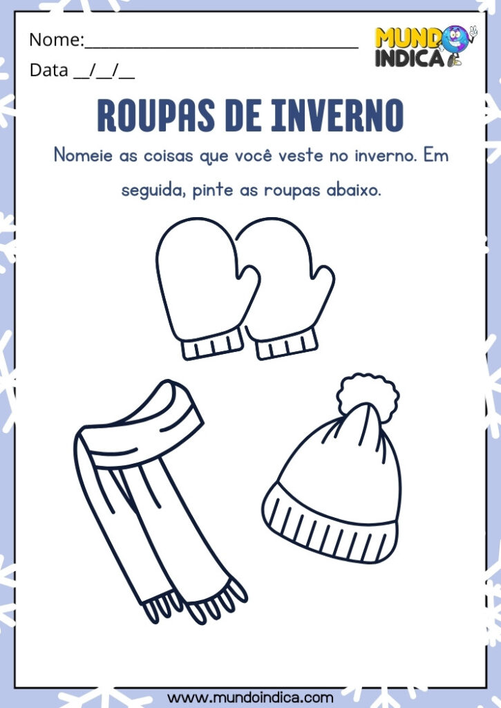 15 Atividades de Inverno para Educação Infantil para Imprimir