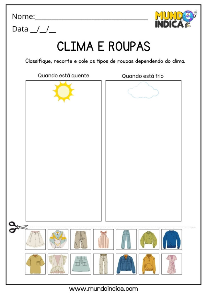 15 Atividades sobre Estações do Ano para Imprimir