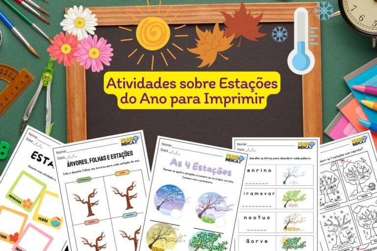 15 Atividades sobre Estações do Ano para Imprimir