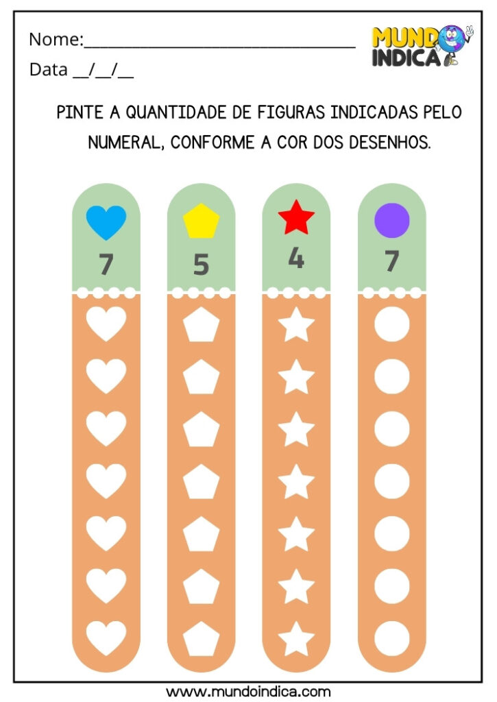 10 Atividades com Cores e Números para Educação Infantil